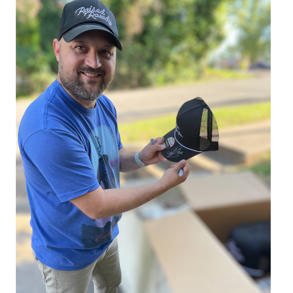 Aaron Goodvin SIGNED Black Rope Hat – Richards and Southern