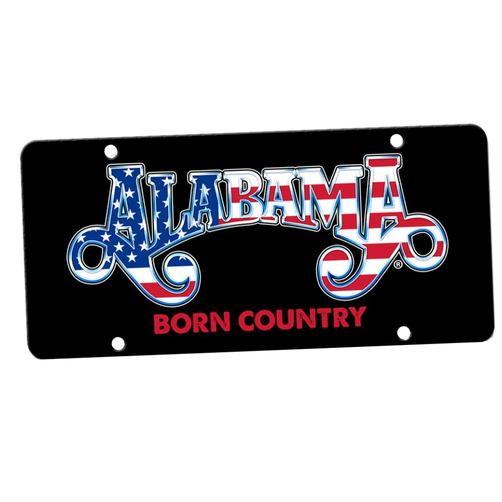 Alabama Born Country License Plate – Richards and Southern