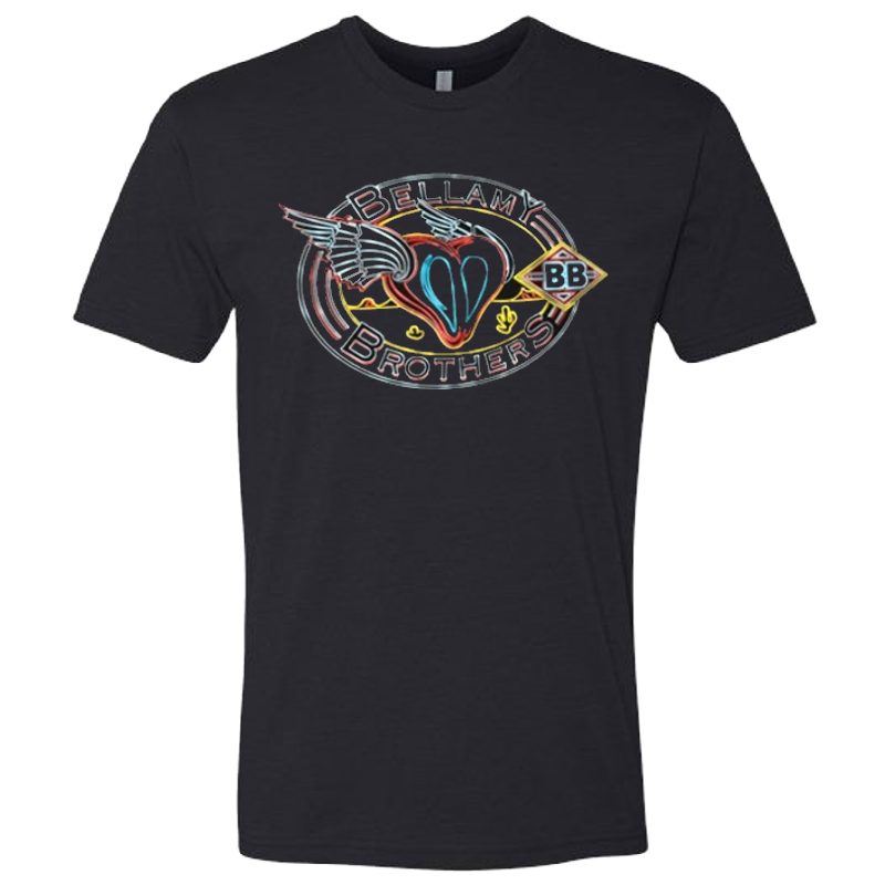 Bellamy Brothers Black Neon Sign Logo Tee – Richards and Southern
