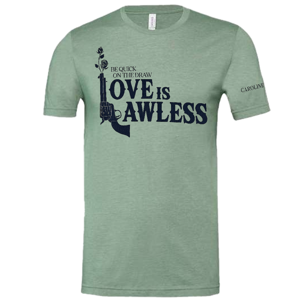 Caroline Jones Heather Sage Lawless Tee – Richards and Southern