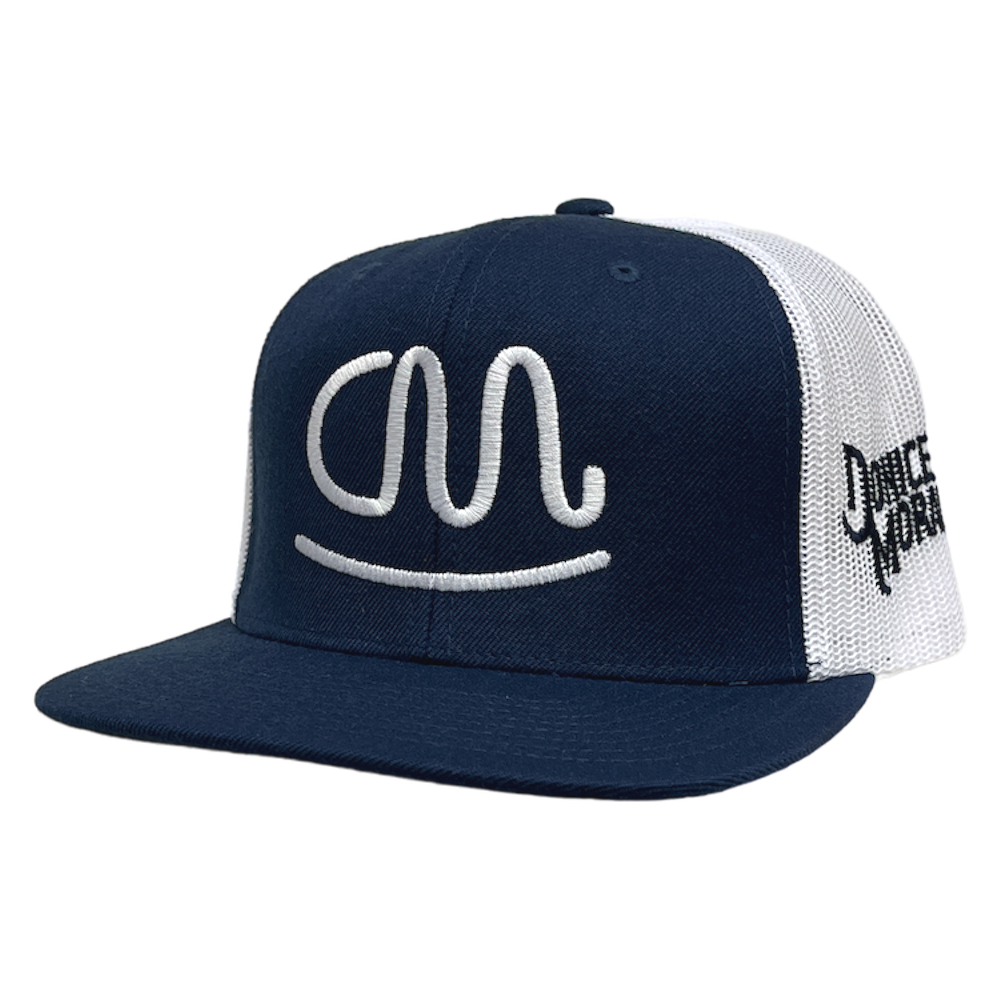 Donice Morace Navy and White Logo Flat Bill Ballcap – Richards and Southern