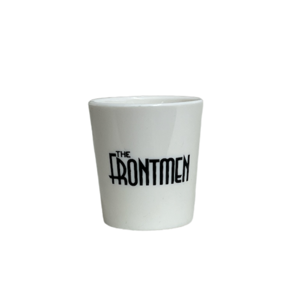 The Frontmen White Shotglass – Richards and Southern