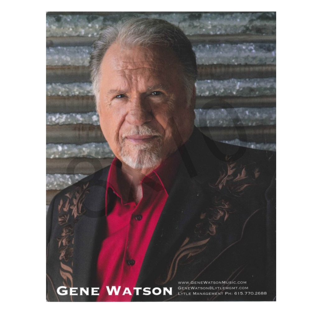 Gene Watson 8x10- Red Shirt w/ Brown Jacket – Richards and Southern