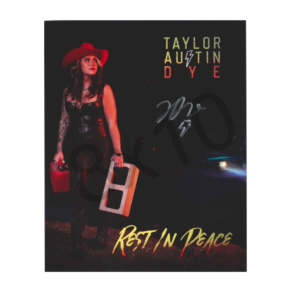 Taylor Austin Dye Rest In Peace SIGNED 8x10 – Richards and Southern