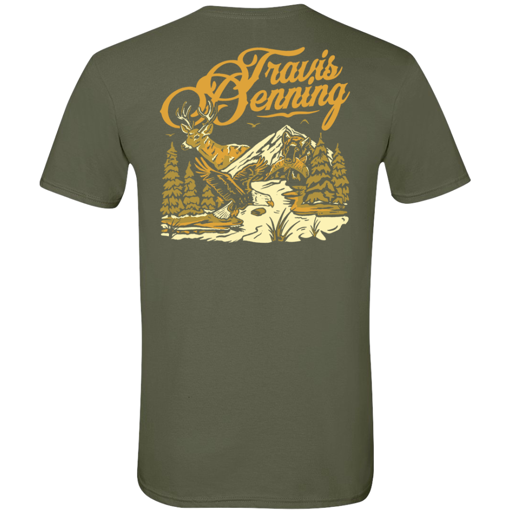 Travis Denning Military Green Tee – Richards and Southern