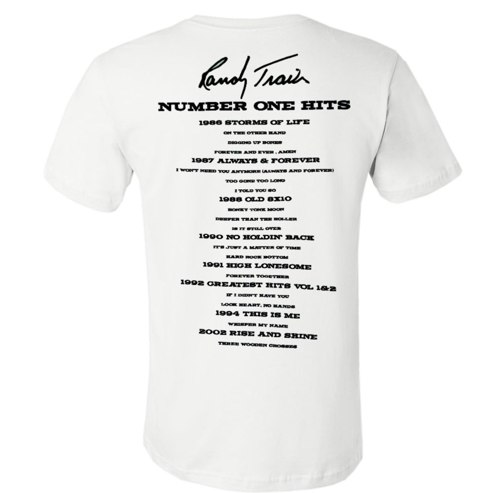 Randy Travis White Hits Tee – Richards and Southern