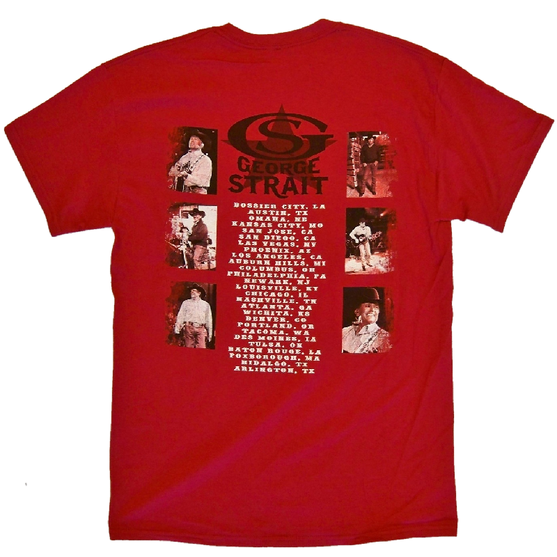George Strait 2014 Cardinal Red Tee – Richards and Southern