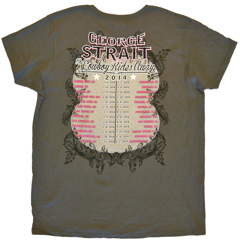 George Strait Ladies Charcoal Logo Tee – Richards and Southern